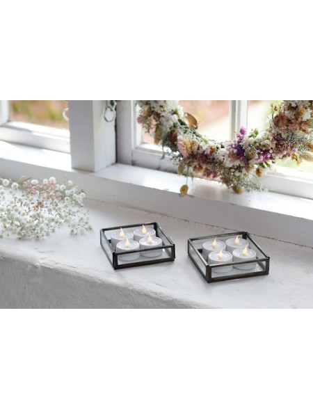 Bougie chauffe-plat LED | Set de 4 - Sirius